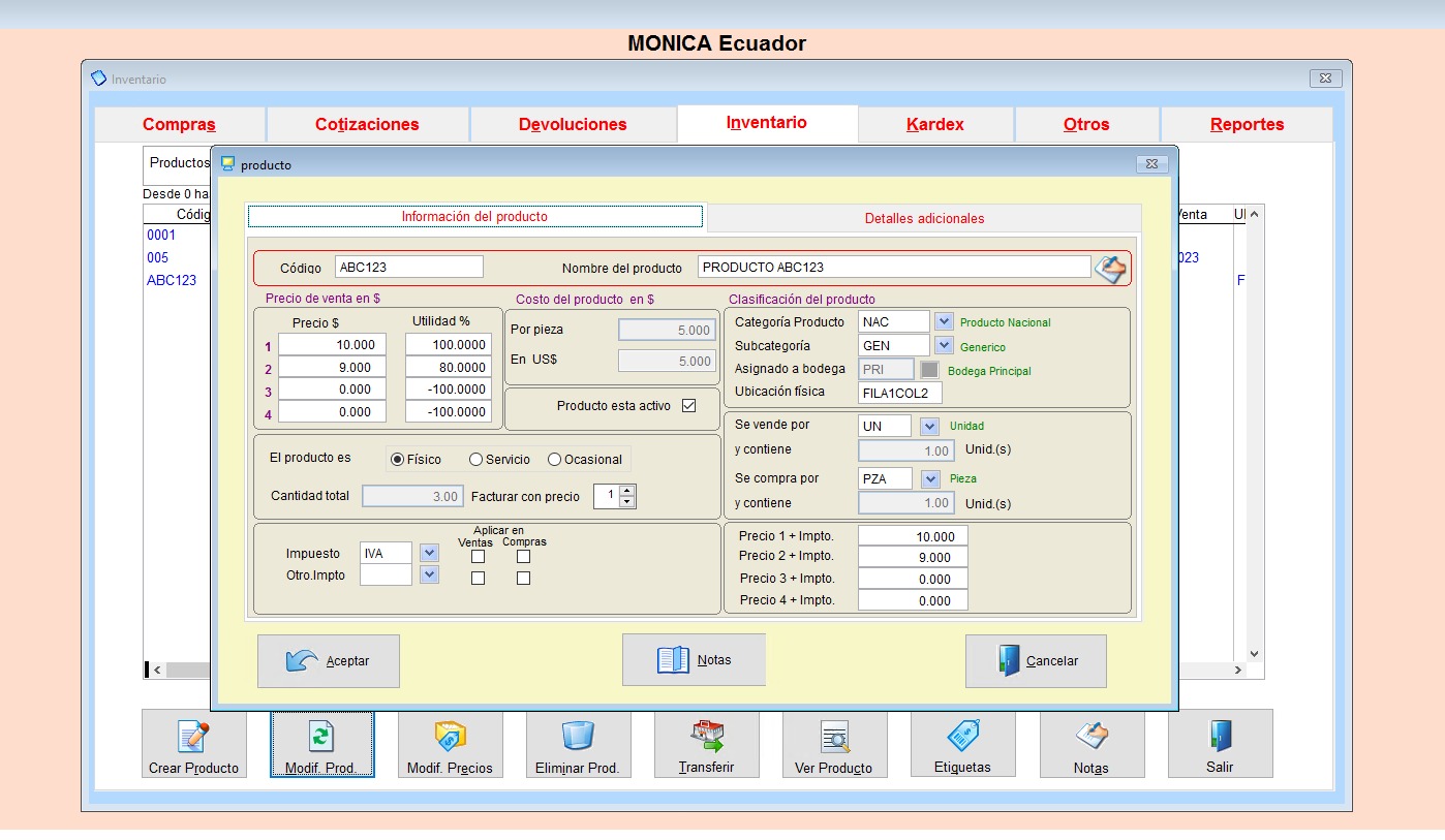 Programa contable monica 11 ecuador - tratohecho.ec