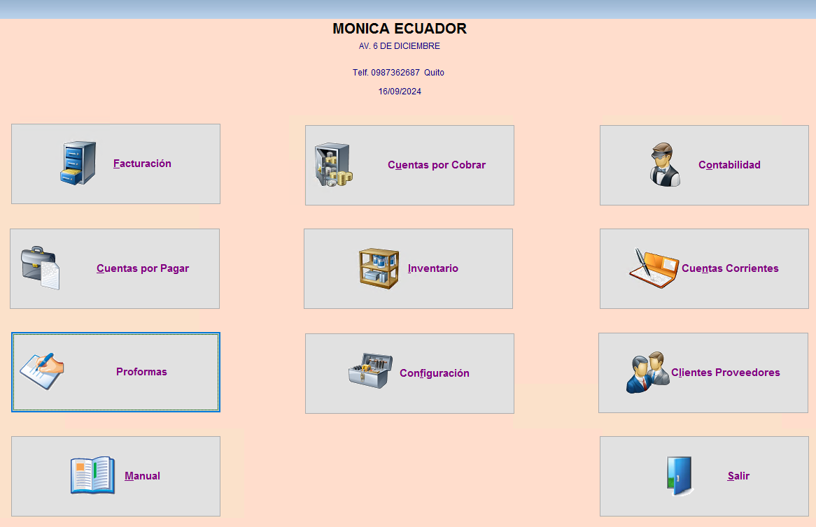 Programa contable monica 11 ecuador - tratohecho.ec